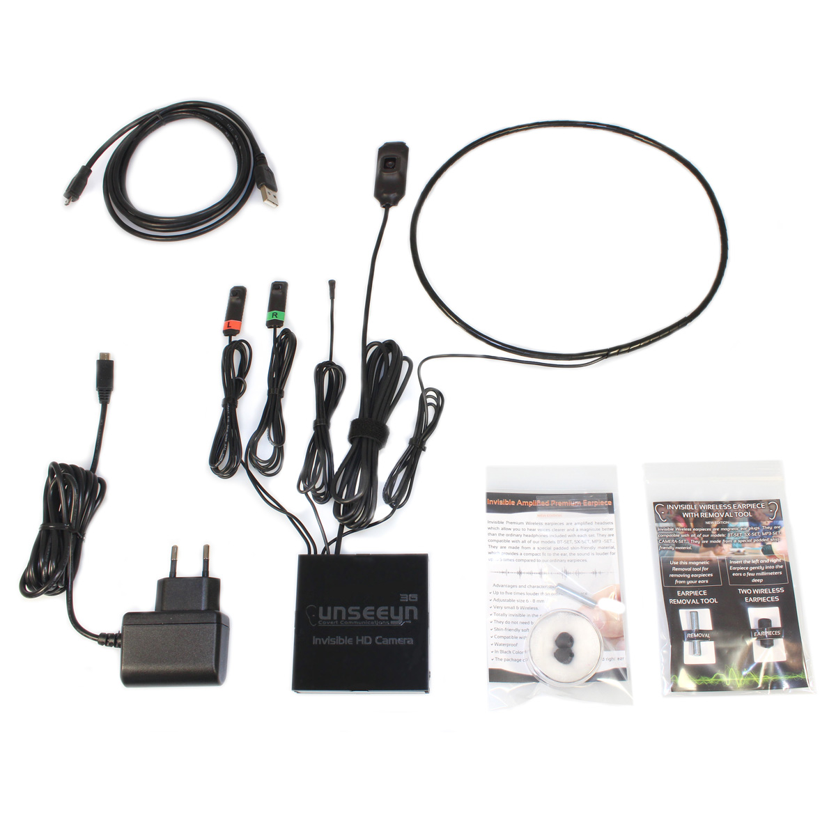 Invisible Earpiece HD Camera